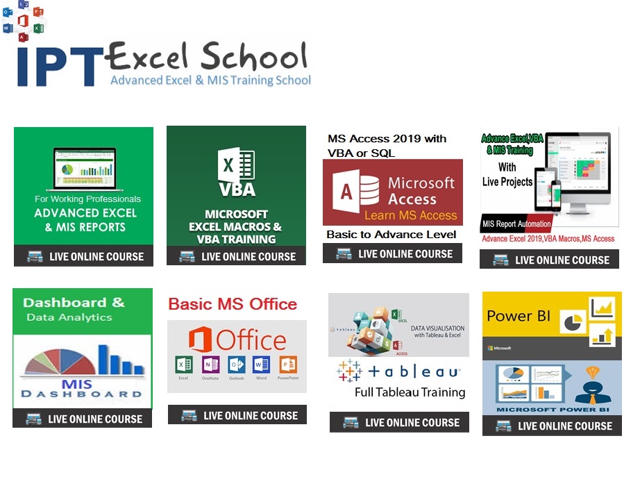 IPT Excel School Advance Excel Training Advanced Excel Course 